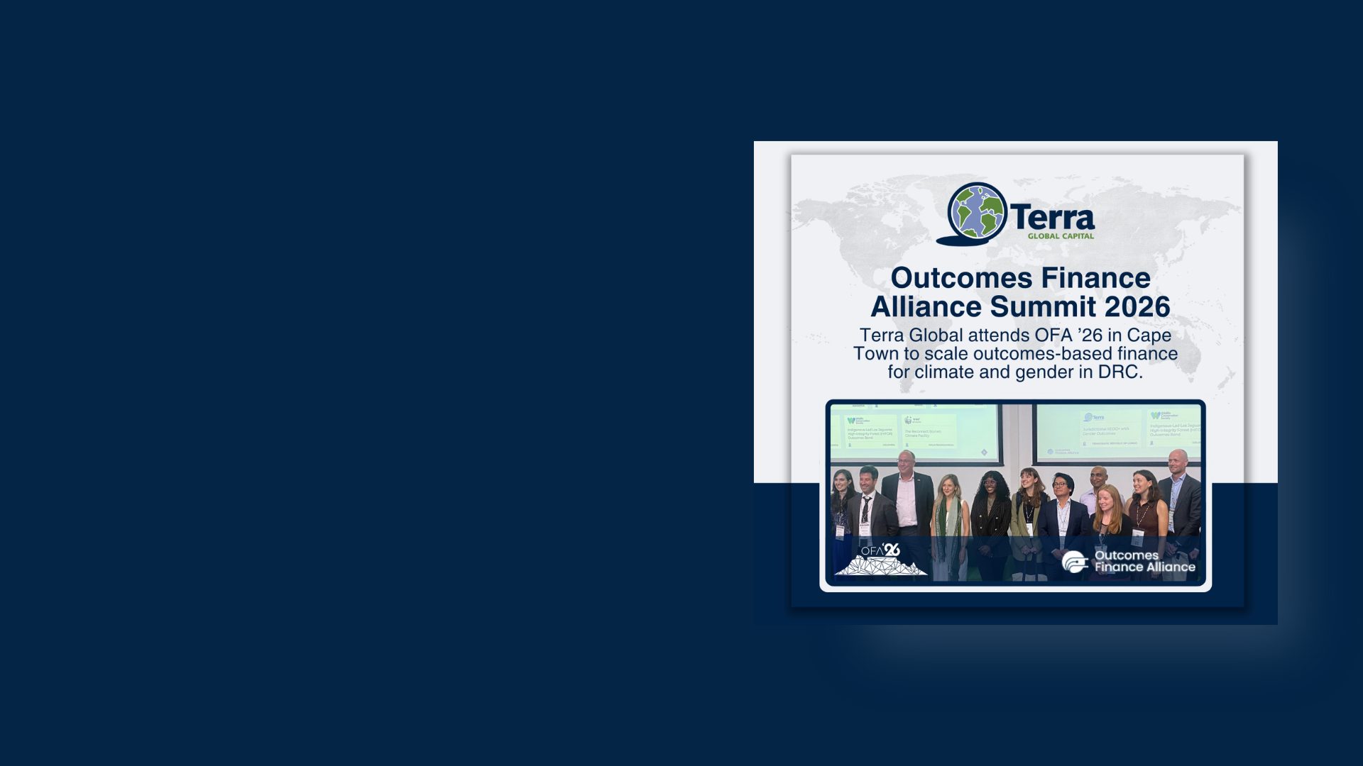 Terra Global attends OFA ’26 to Scale Outcomes-based Finance in DRC ...